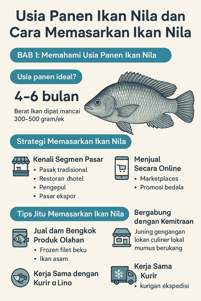 Usia Panen Ikan Nila dan Cara Memasarkan Ikan Nila: Panduan Lengkap ...
