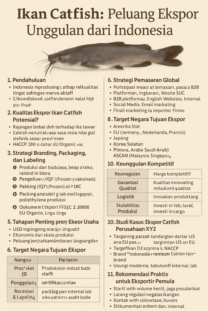 Ikan Catfish: Peluang Ekspor Unggulan dari Indonesia - Indofishmart
